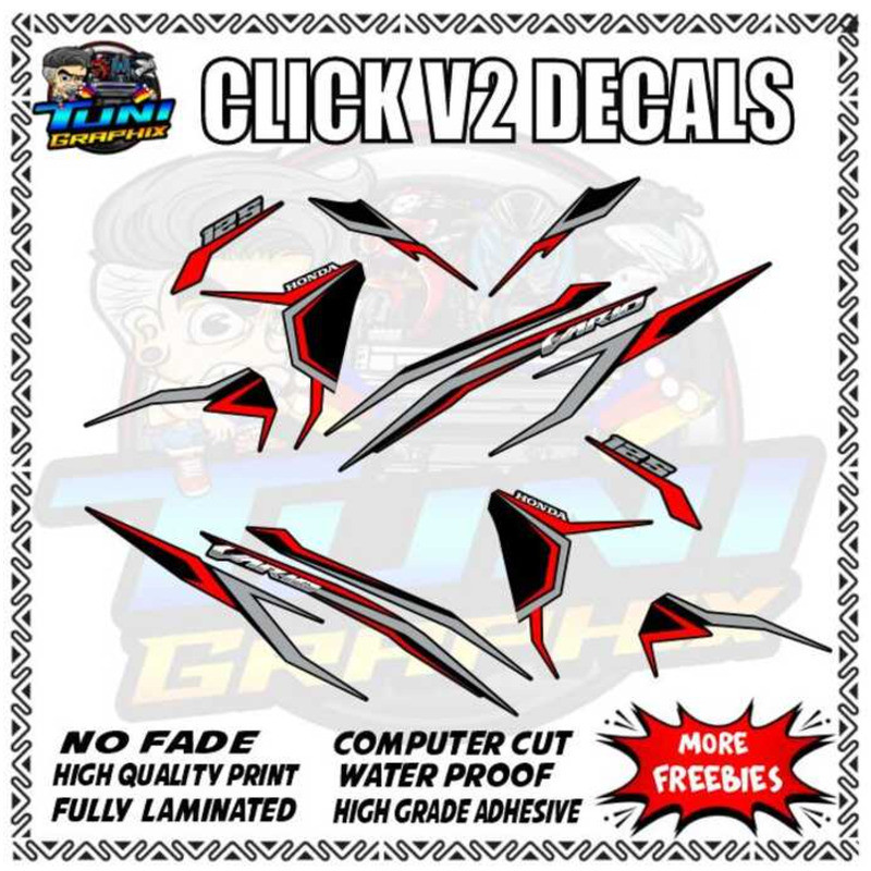 HONDA CLICK V2 VARIO INDO Line Stripping 2025 DECALS STICKER B82 ...