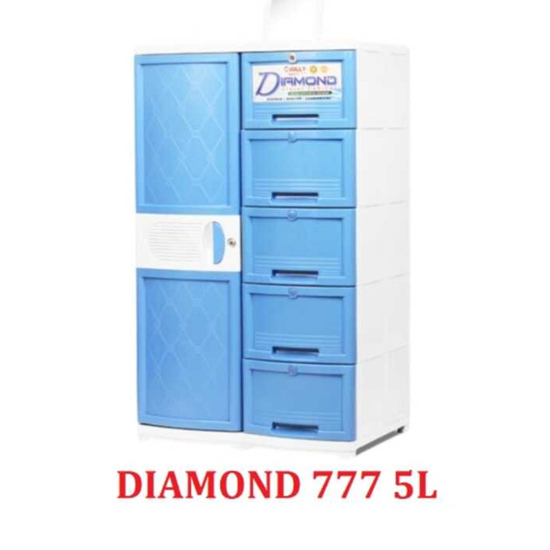 777 5 LAYERS JOLLY DIAMOND CLOSET Cabinet/Drawer WITH Wardrobe/ CLOTHES ...