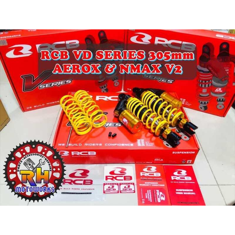 SK RCB VD Series 305Mm Dual Rear Shoc For Aerox V1/V2, Nmax V2 2020 ...