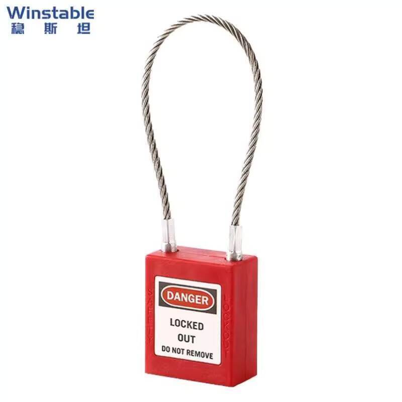 WST4008 85mm Cable Padlock Stainless Steel Safety Lock Energy Isolation ...