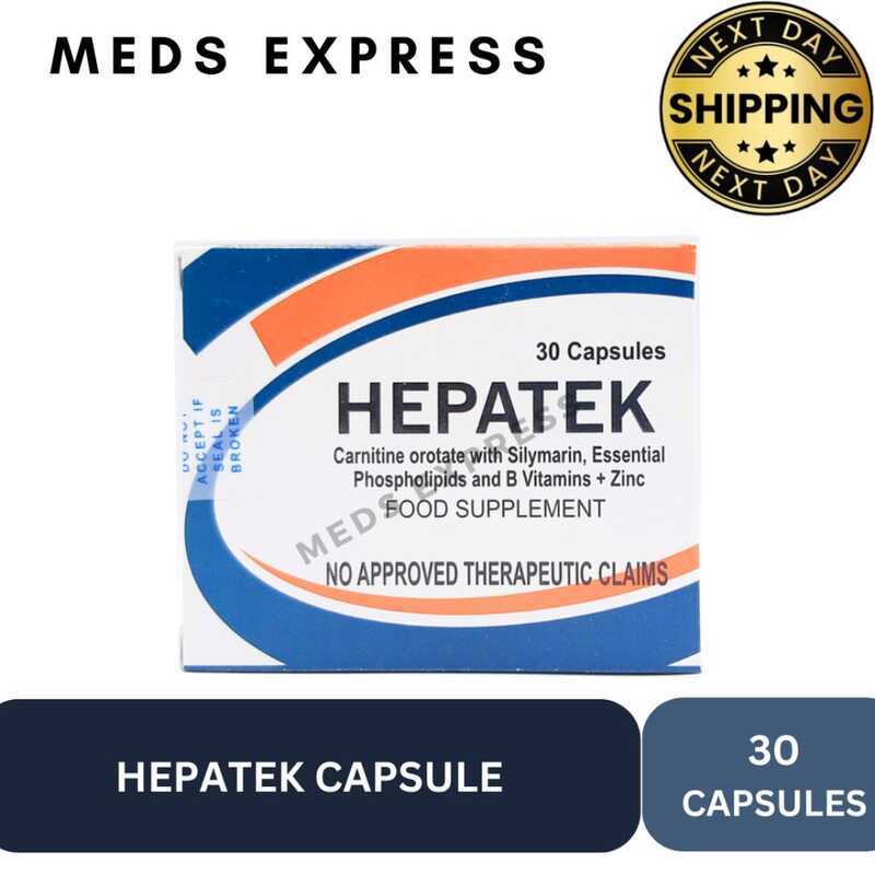 Hepatek Capsule Phospholipids Vitamin B + Zinc Food Supplement L 10 ...