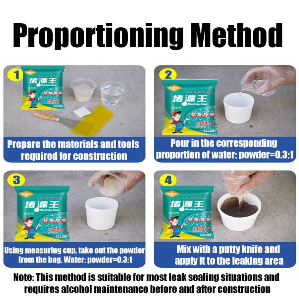 1KG WaterProof Cement Quick Dry Air Cepat Leak Water Proofing Cement ...