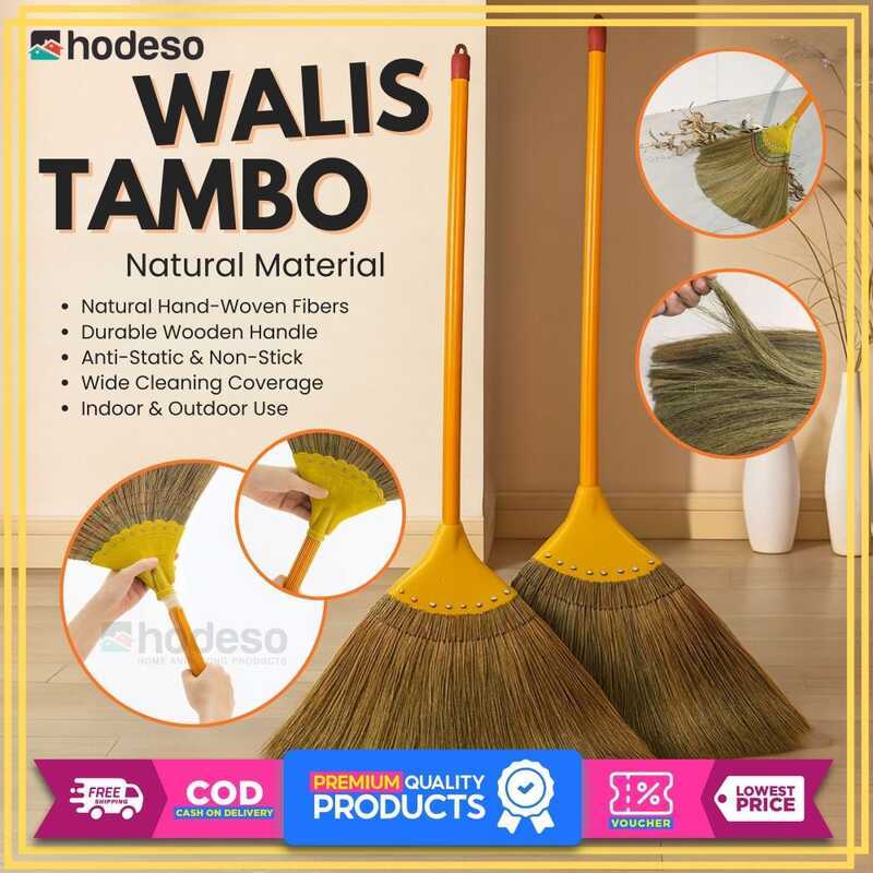 Hodeso Walis Tambo Floor With Handle Heavy Duty Broom Sweeper Brush For ...
