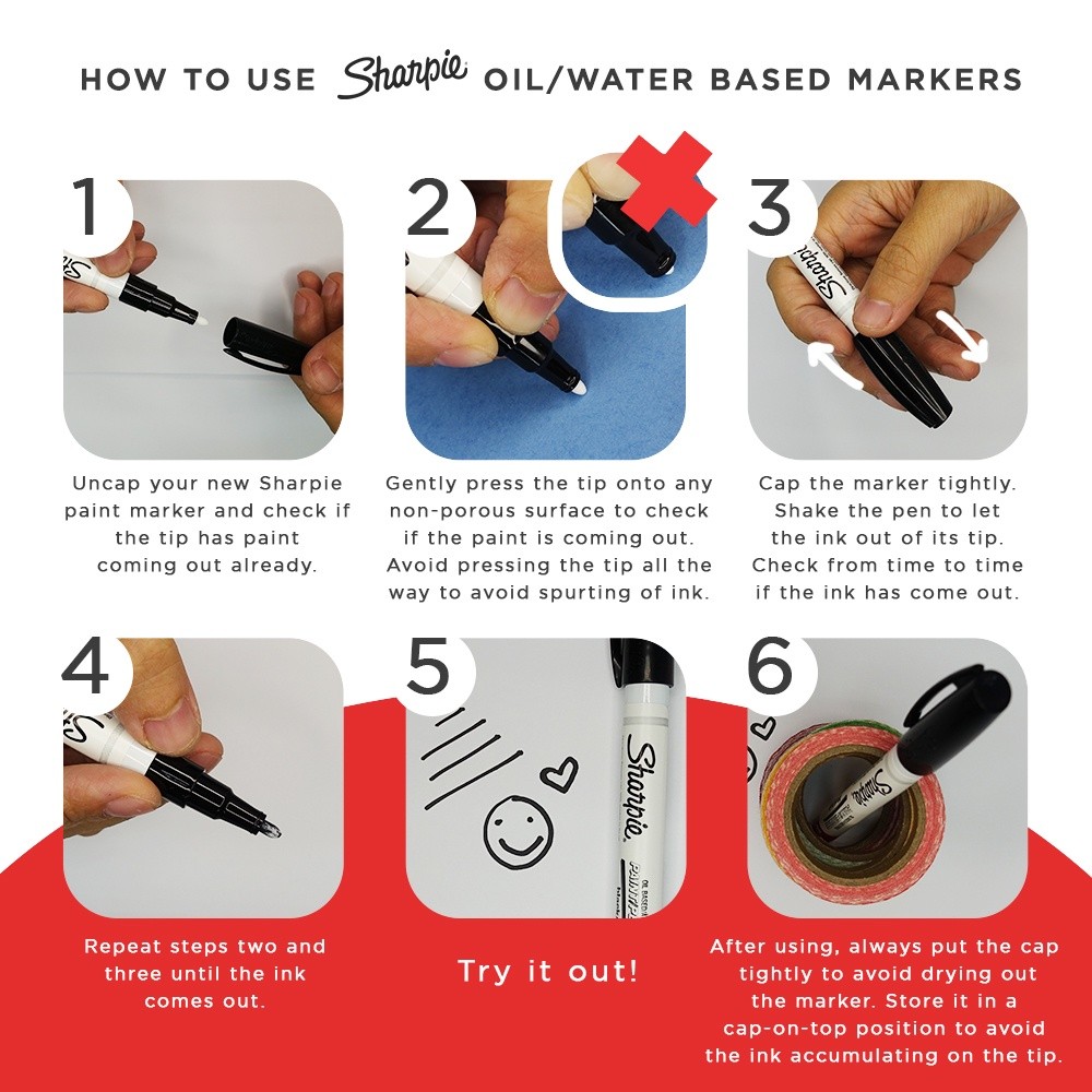 Sharpie Medium Oil Based Paint Marker (PCS) | Shopee Philippines