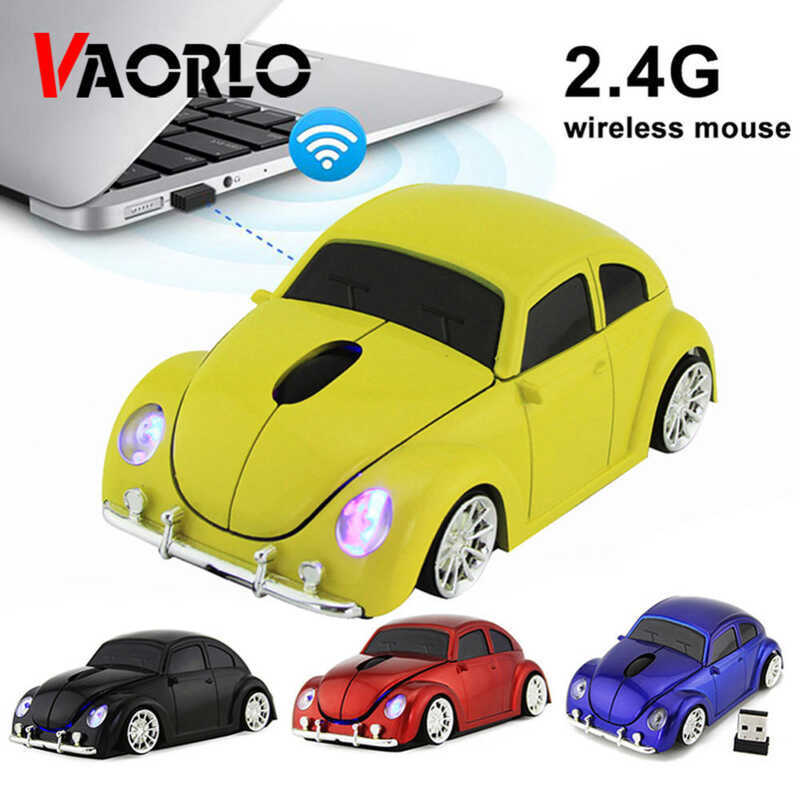 VAORLO Wireless Car Shape Computer Mouse Usb Optical Mini 3d Ergonomic ...