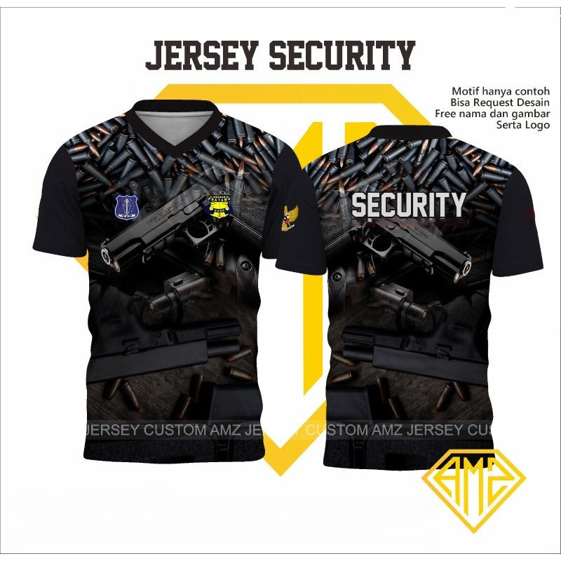 CODE 02 HYS 2025 New Design SECURITY Jersey Full sublimation 3D ...