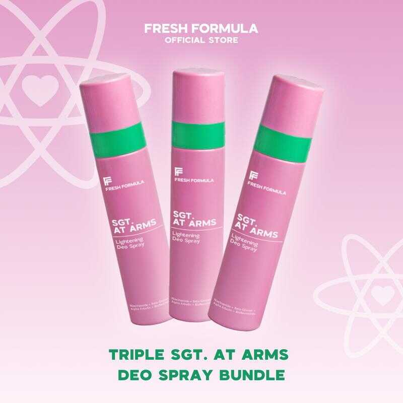 Fresh Formula Sgt. At Arms Lightening Deo Spray 100Ml X3 | Shopee ...
