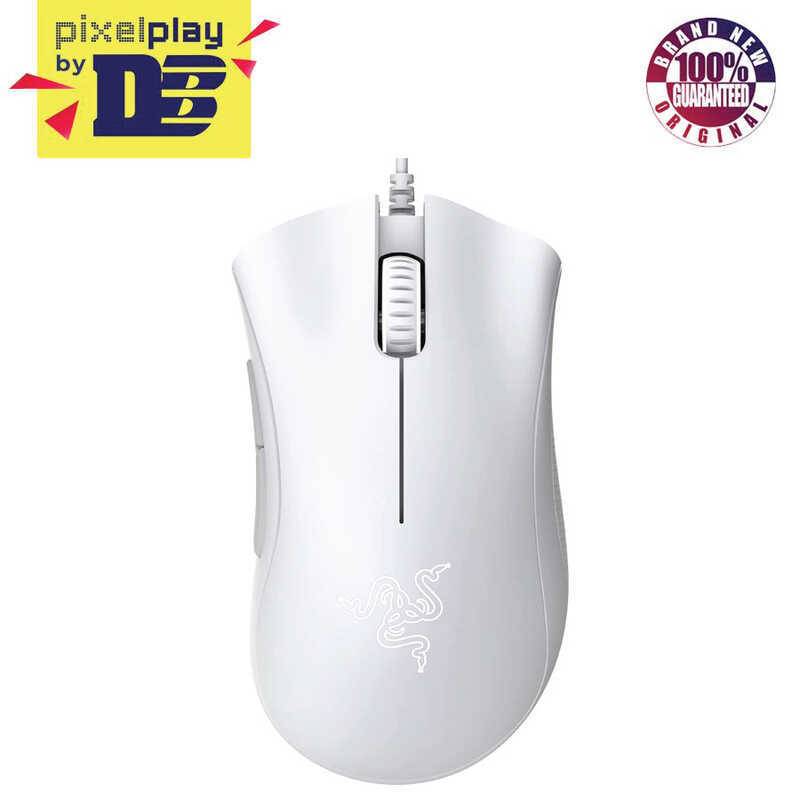 Razer Deathadder Essential Ergonomic Wired Gaming Mouse White 49b ...