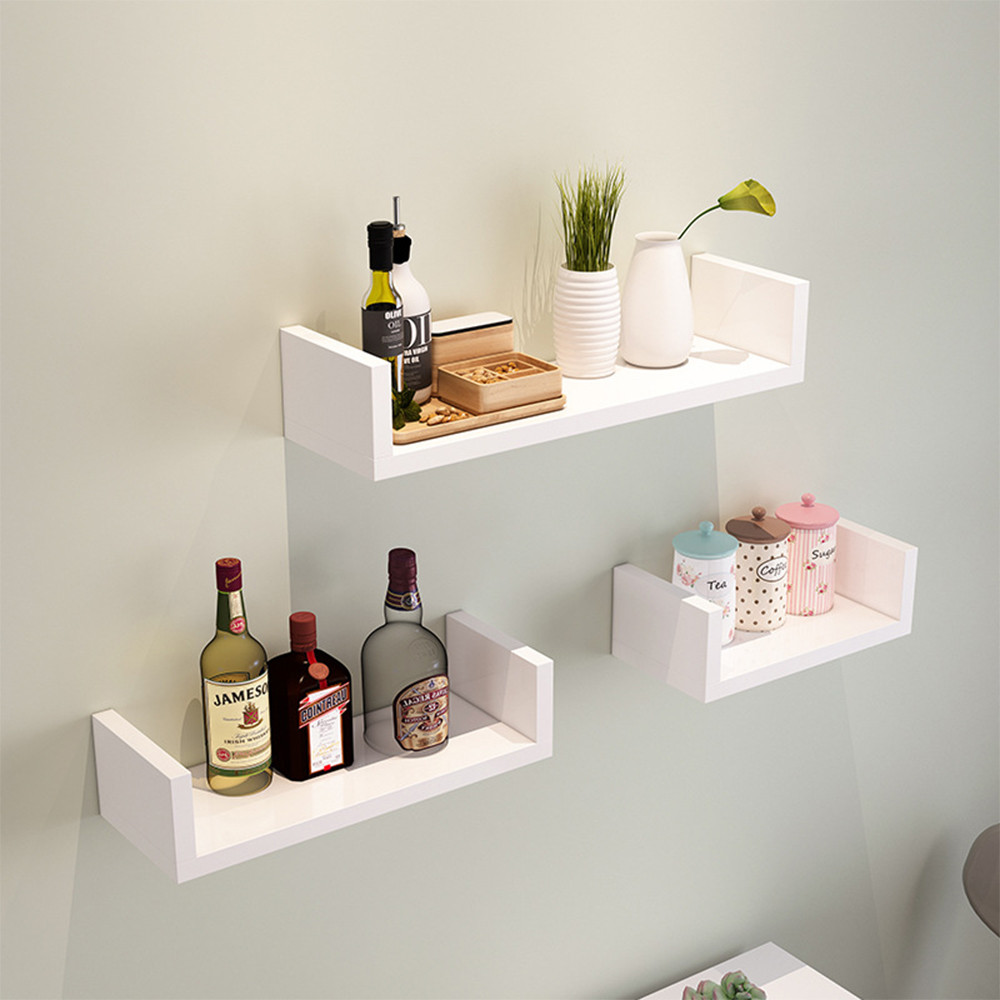 Space Saver Floating Shelf Wall Organizer Display Rack Multifunctional ...