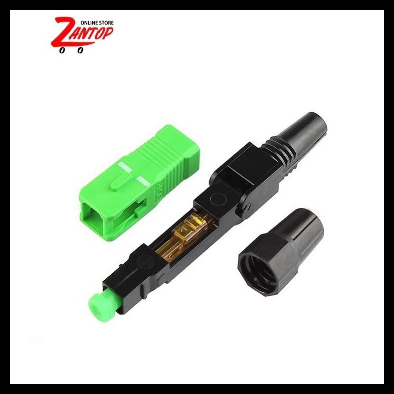 10 PCS SC-APC Fiber Connector Fast Connector Embedded Fiber Optic Quick ...