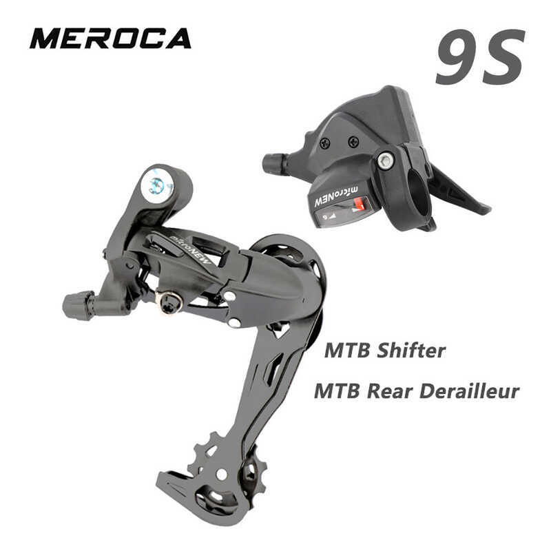 MTB MEROCA 1X9 Speed Groupset MicroNEW 9 Speed Shifter Shift lever Rear ...