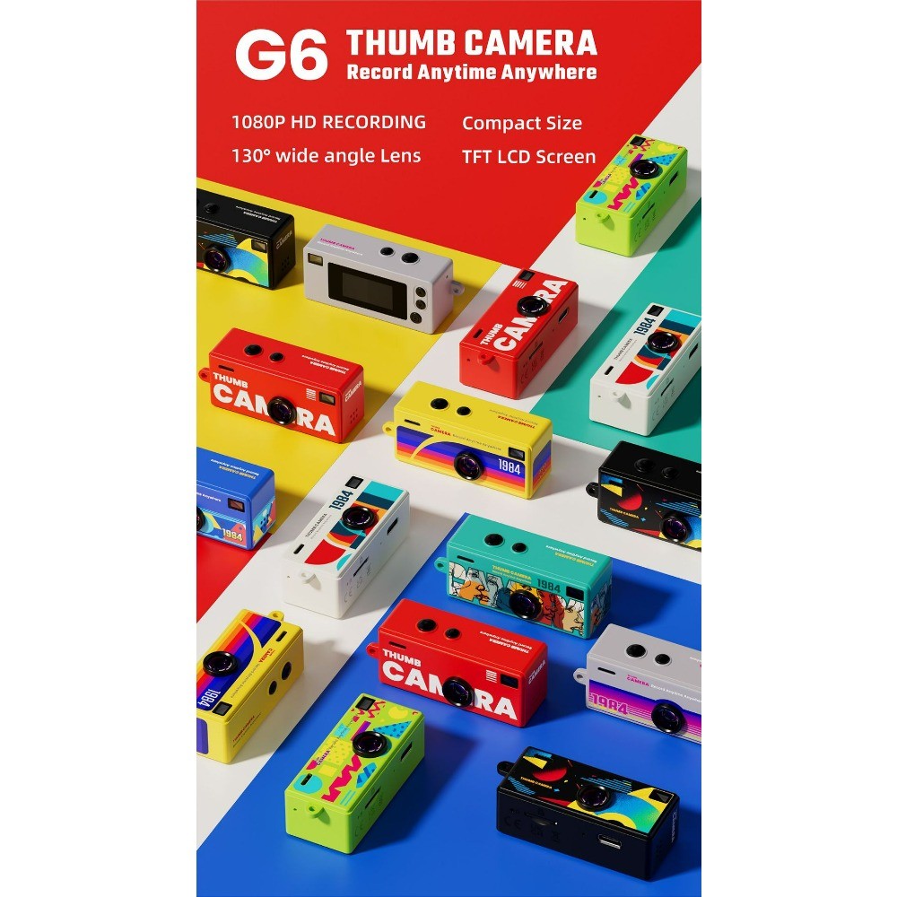 Children's Camera G6 Thumb Camera 26g Ultra Mini Portable 1080P High ...
