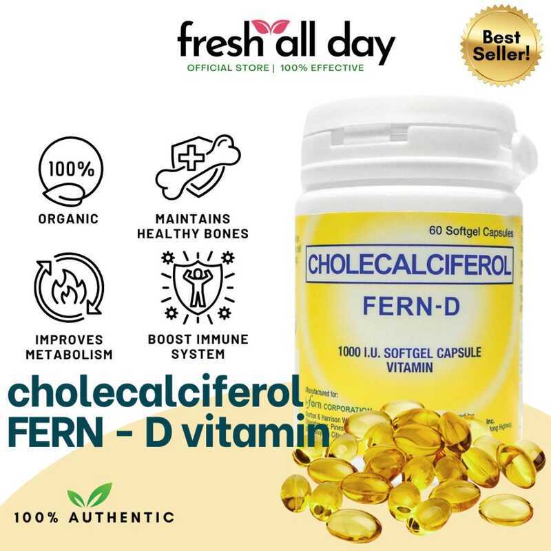 Vitamins FERN D - Vitamin D3 Cholecalciferol 100% Authentic Original ...