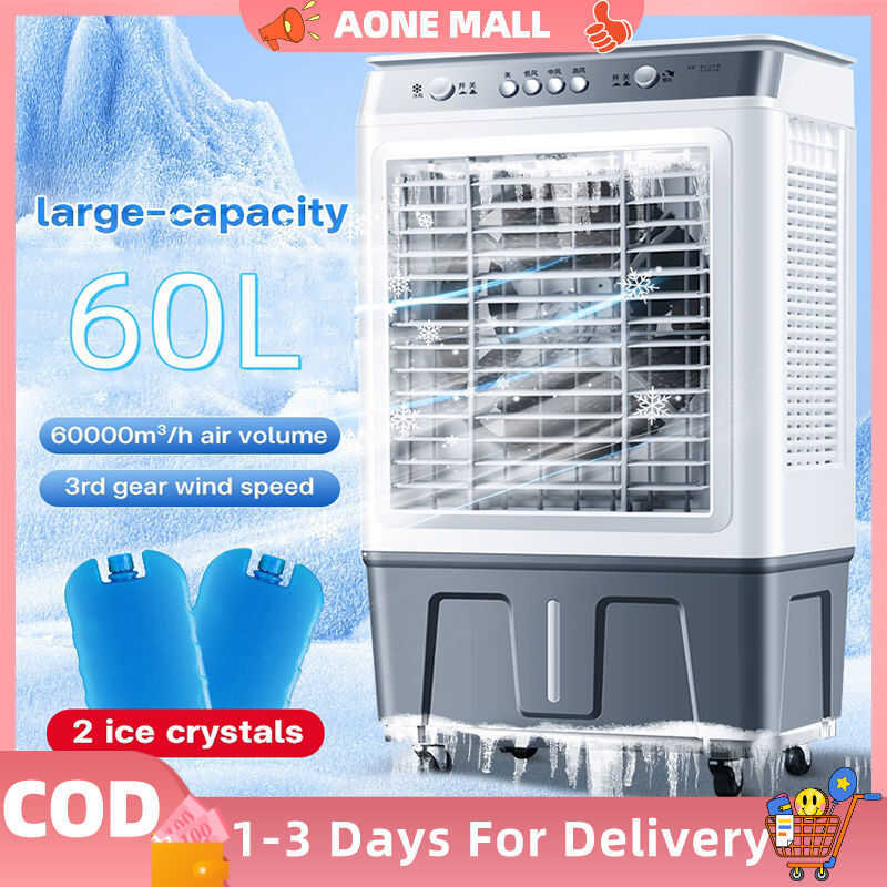 60L Air Cooler Inverter Water Cooling Fan Portable Aircon Industrial ...