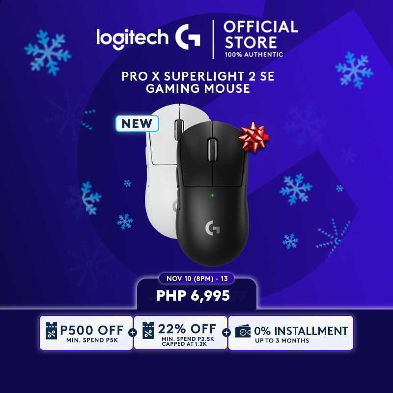 Logitech Gaming Mouse G Pro X Superlight 2 SE Lightweight Lightspeed ...