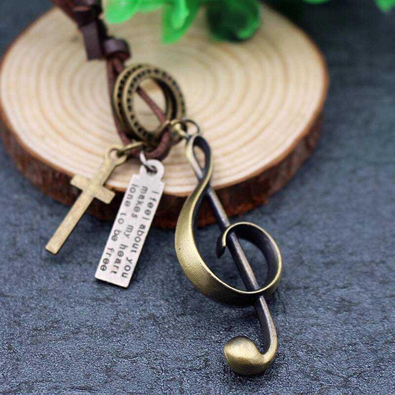 Treble Clef Necklace Sixteenth Note Pendant for Female Students Jewelry ...