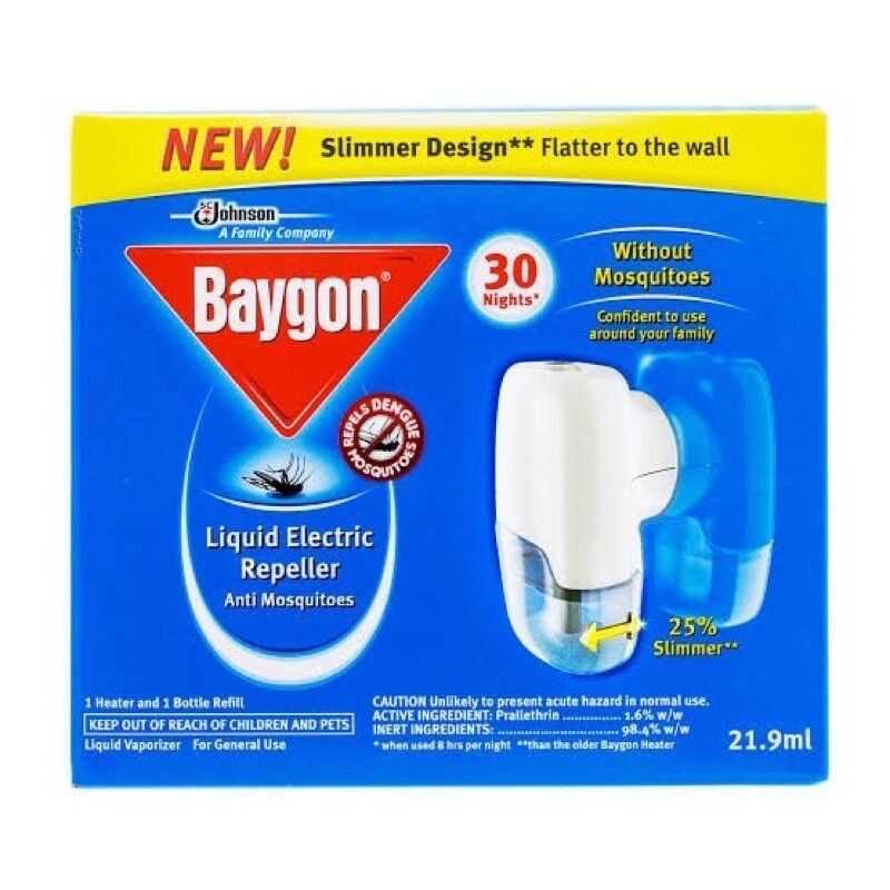 Baygon Electric Anti - Dengue Mosquito Liquid Repellent/Repeller For 30 ...