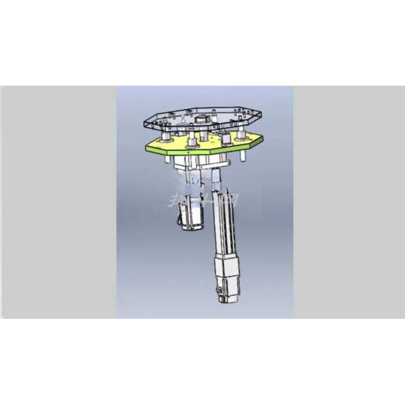 Hollow Rotating Lifting Platform Mechanism 3D Drawing Printing SW Model ...