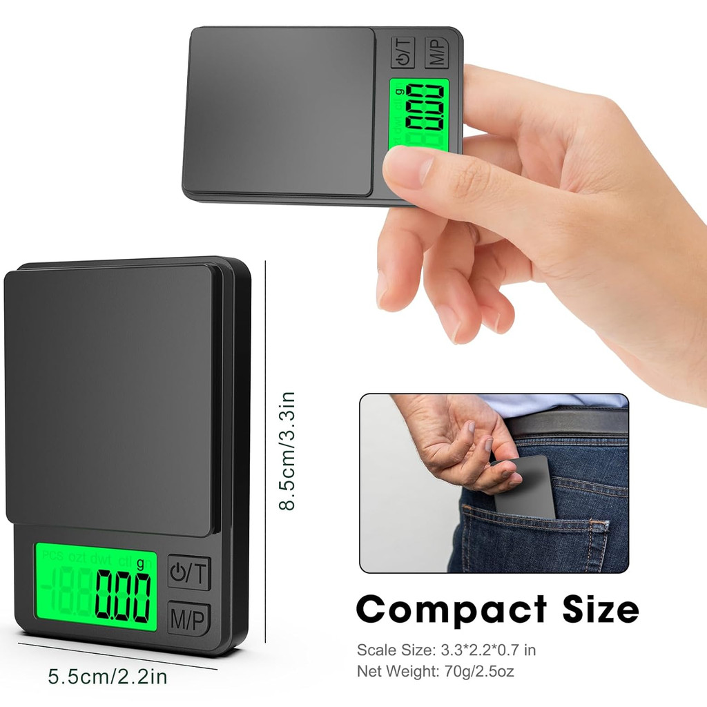 Digital Scale – 0.01/0.1g High-Accuracy Portable Jewelry & Kitchen ...
