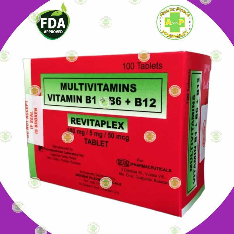 REVITAPLEX TABLET - Vit B1 B6 B12 Vitamins For Nerve Ugat Manhid ...