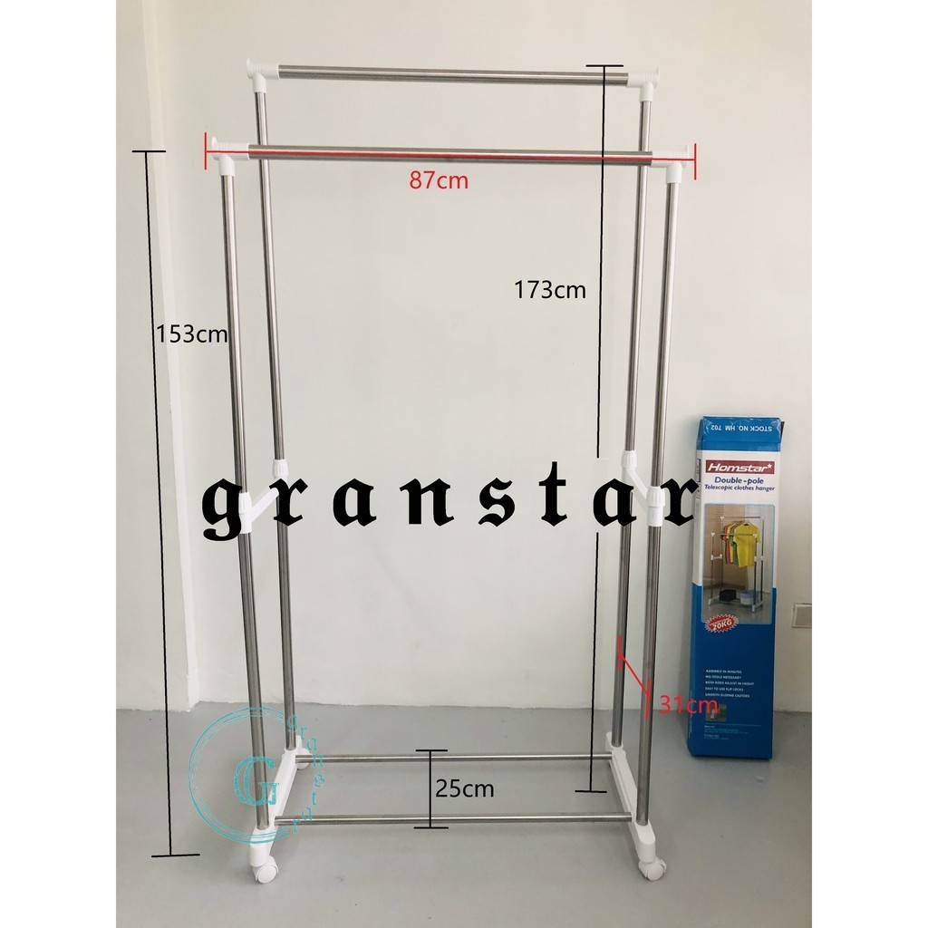 Foldable Sampayan Stainless Steel Clothes Rack Laundry Drying Stand ...