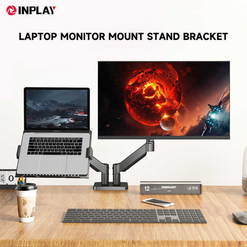 Inplay Kmt-5 Laptop Stand Bracket Gas Spring Monitor Arm Fully ...