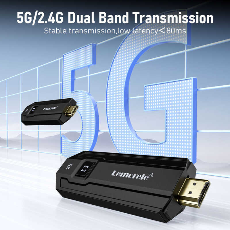 20 Lemorele Wireless Screen Sharing Device Wifi HDMI Transmitter ...