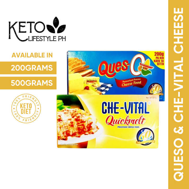 QuesO & Che-Vital Quickmelt Cheese 200g-500g KETO APPROVED cfe | Shopee ...
