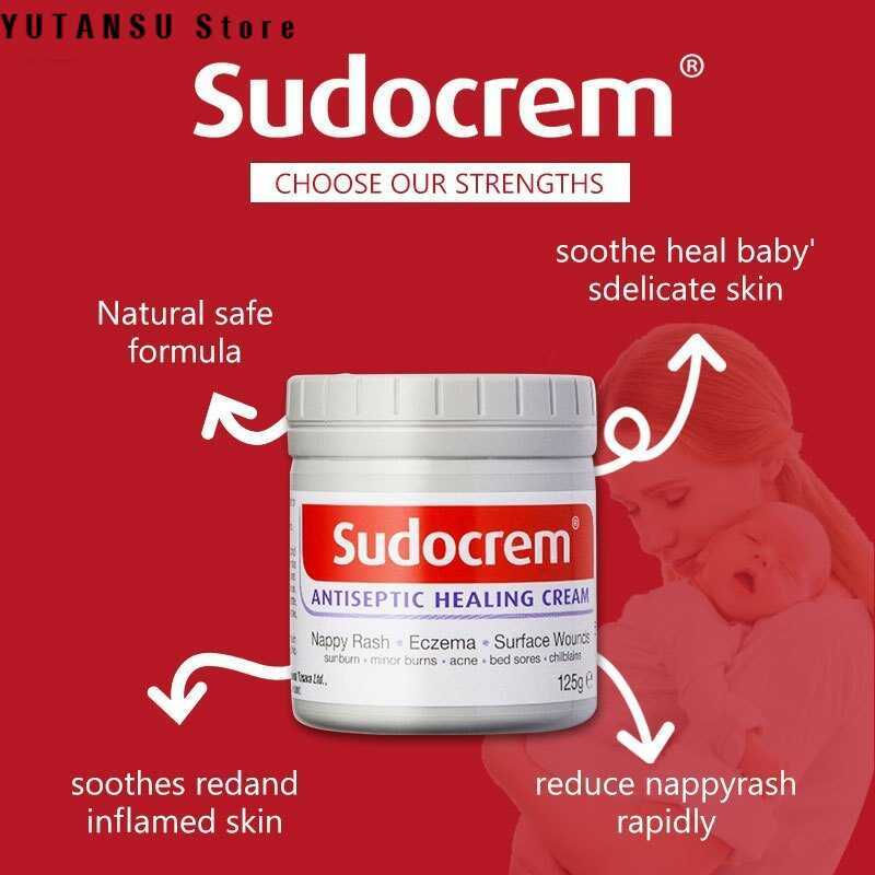 Sudo crem Antiseptic Cream Nappy Rash Ointment Eczema Sunburn Acne Bed ...