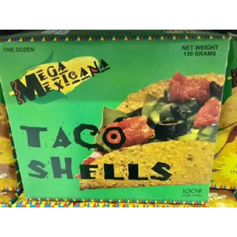 Mega Mexicana Taco Shell 130G. 100% Pure Corn 7Aa | Shopee Philippines