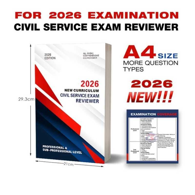 Civil Service Reviewer 2026 Edition Professional Level Sub-Professional ...