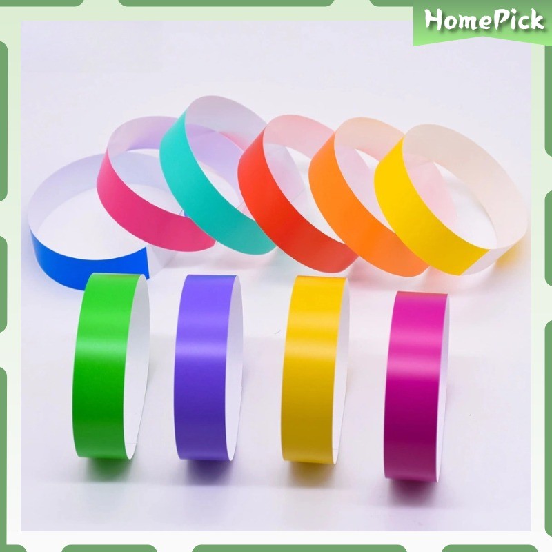 100pcs Events wristband tyvek sticker disposable wrist hand tag ...