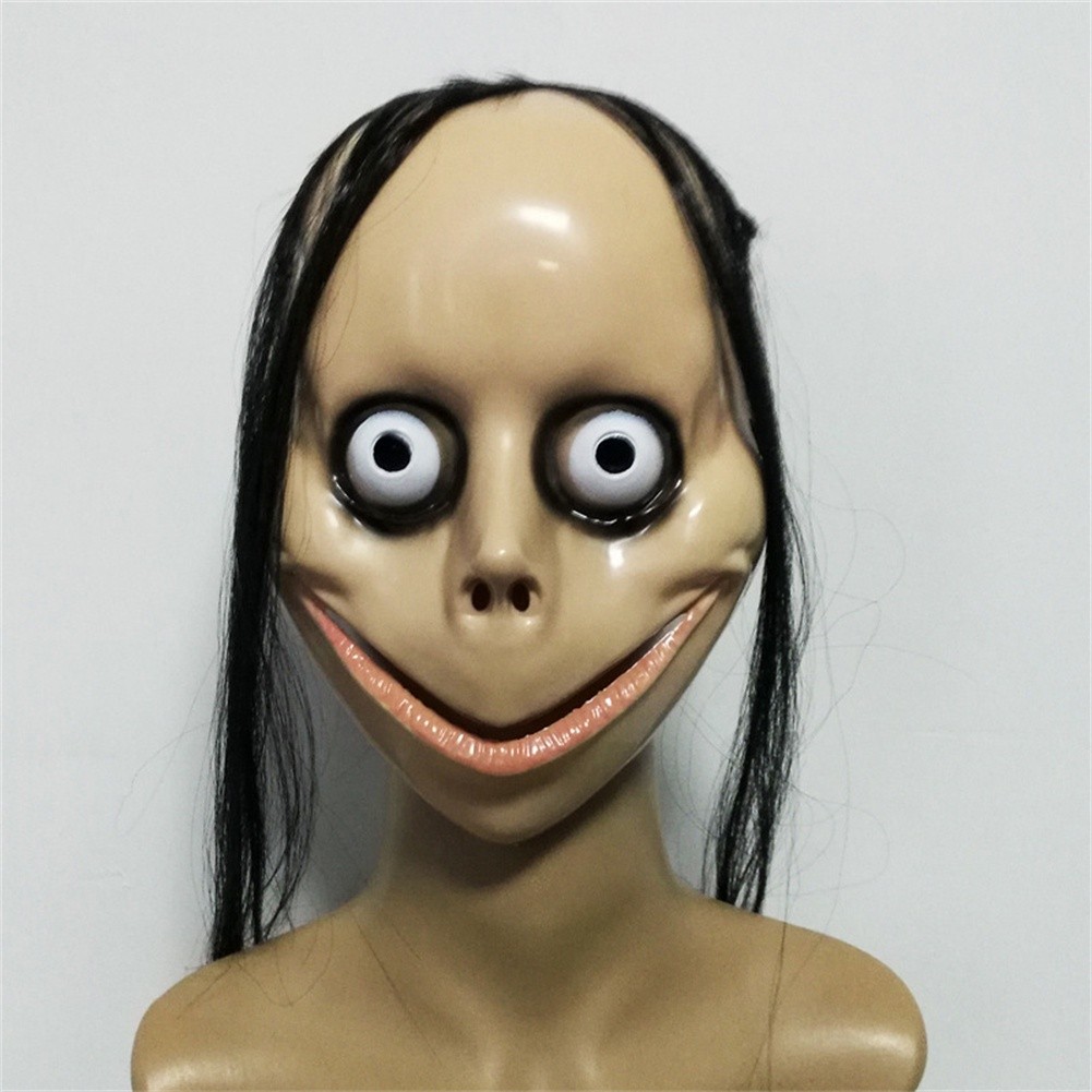 Highly Detailed Halloween Mask Momo Challenge Scary Games Headgear ...