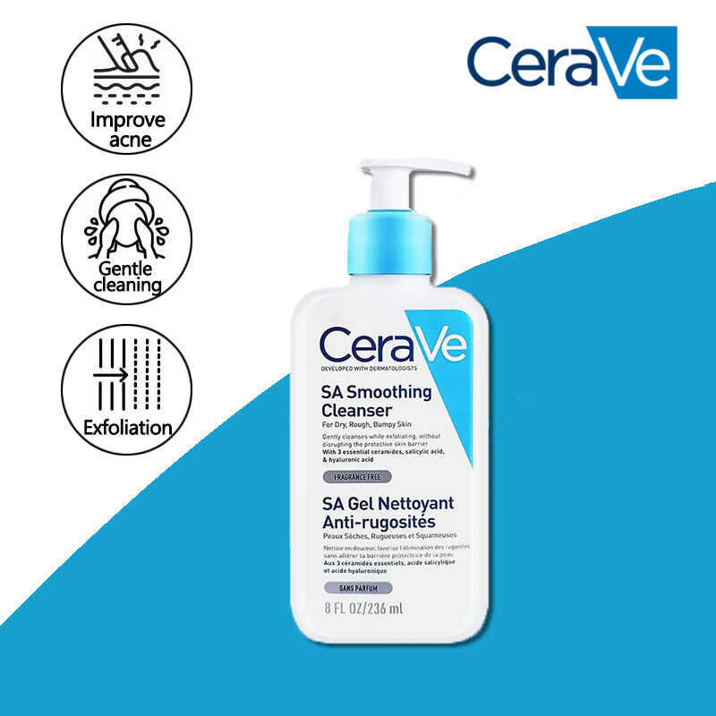 Cerave Salicylic Acid Facial Cleanser With Transparent Texture ...