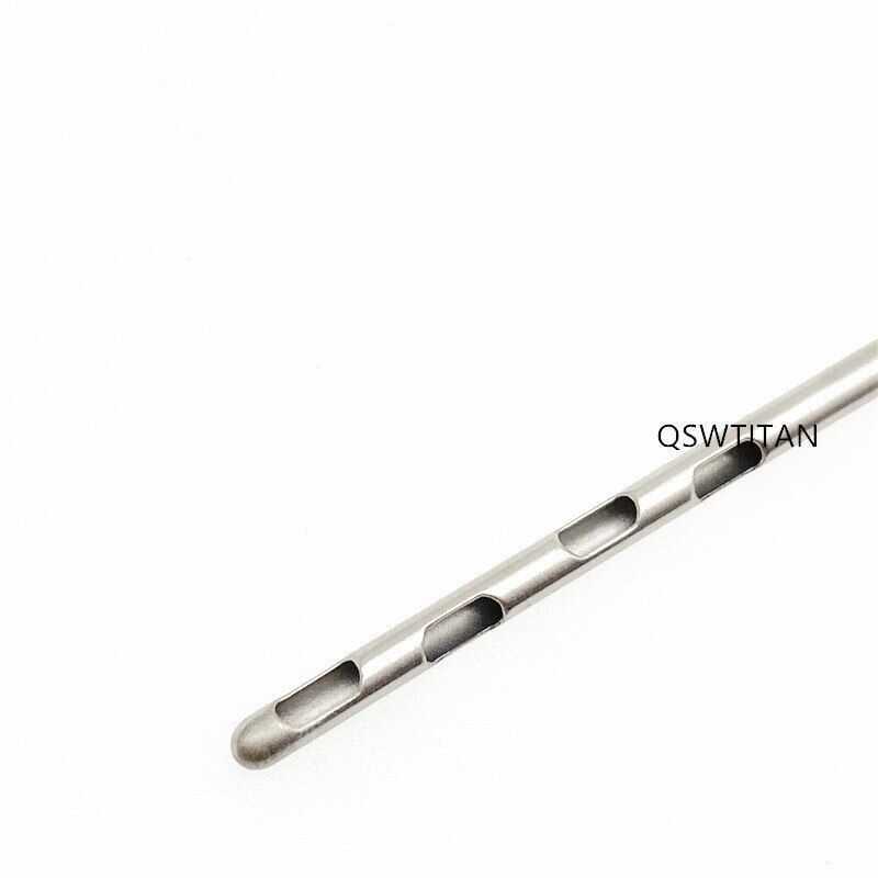 80 Liposuction Cannula Spiral Four Holes Fat Transfer Needle Harvesting ...