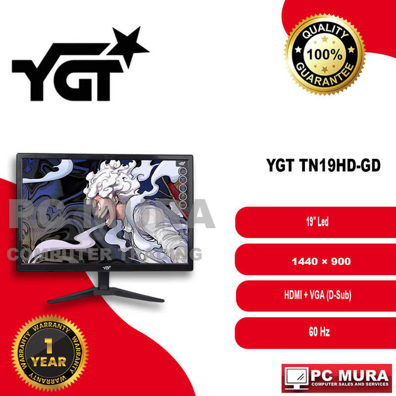 YGT SLIM FHD 27 Inch Monitor Desktop Game Display With AC Power Card ...