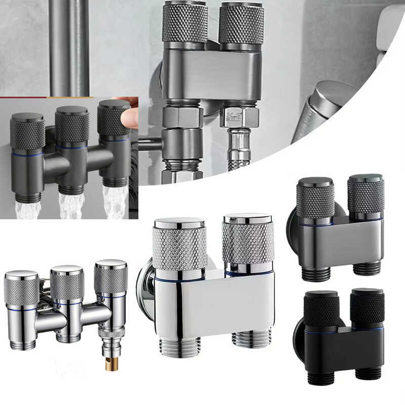(Local Delivery) Universal 1/2 Thread One Into Three Out Faucet Kitchen ...