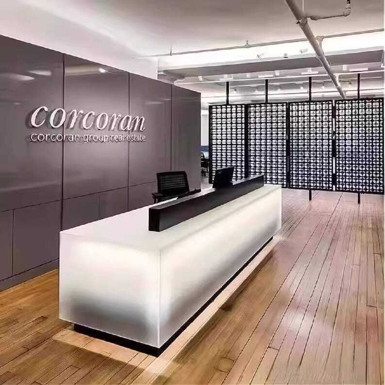 Acrylic Coffee Luminous Bar Company Front Reception Desk Shop Corner ...