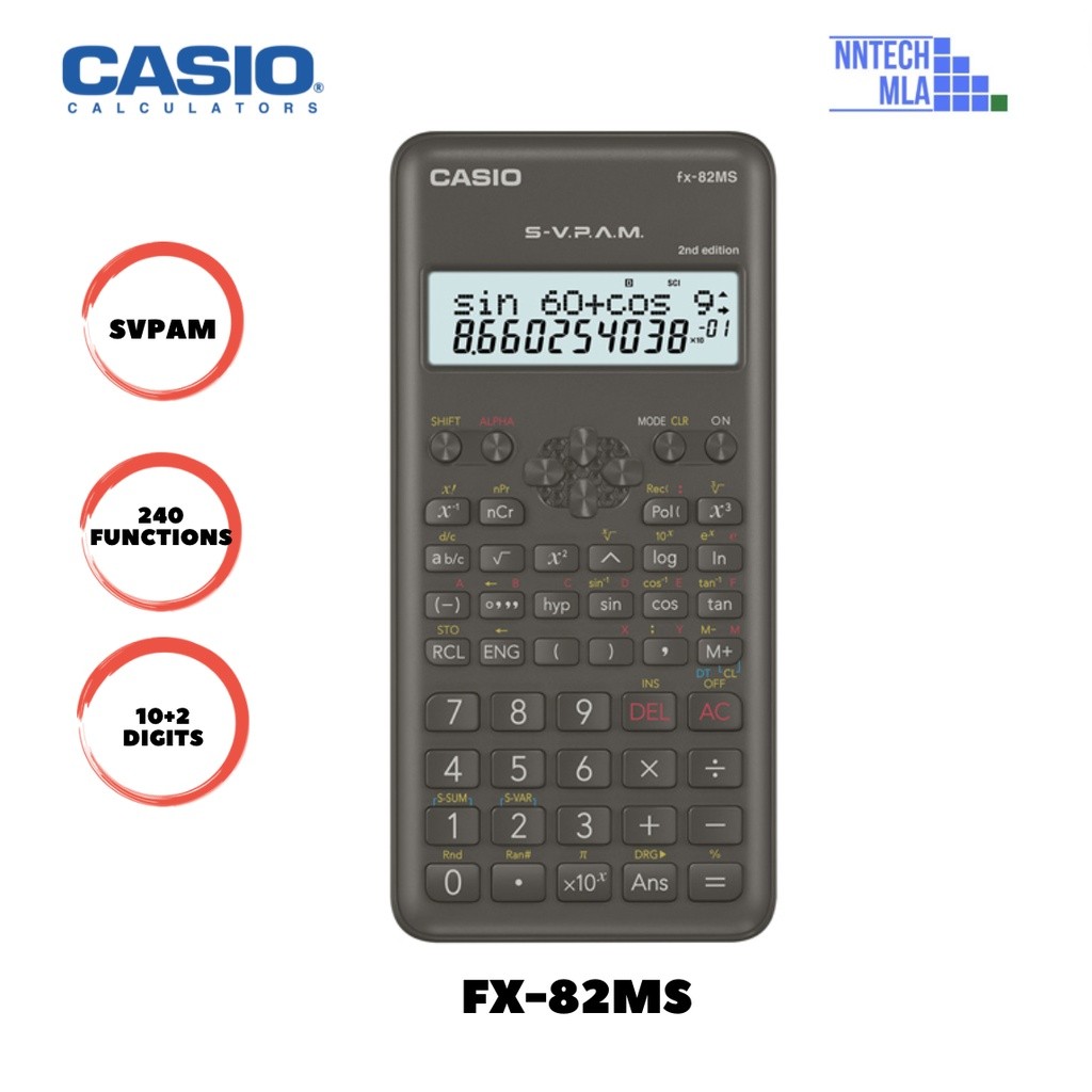 Casio Fx82ms Scientific Calculator | Shopee Philippines