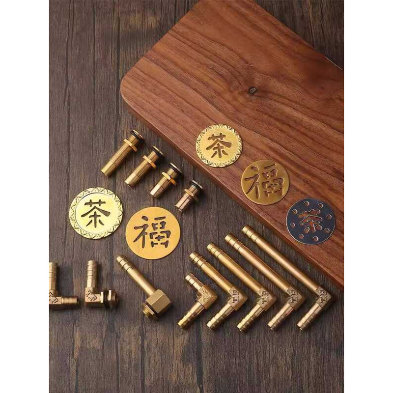 Root Carving Table Tray All Sheet Copper Sea Set Tea Accessories Water ...