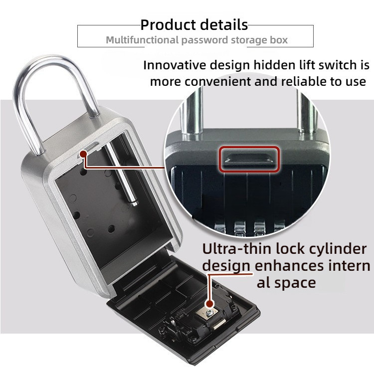 Key Code Box Security Anti-Theft Key Box With Waterproof Cover ...