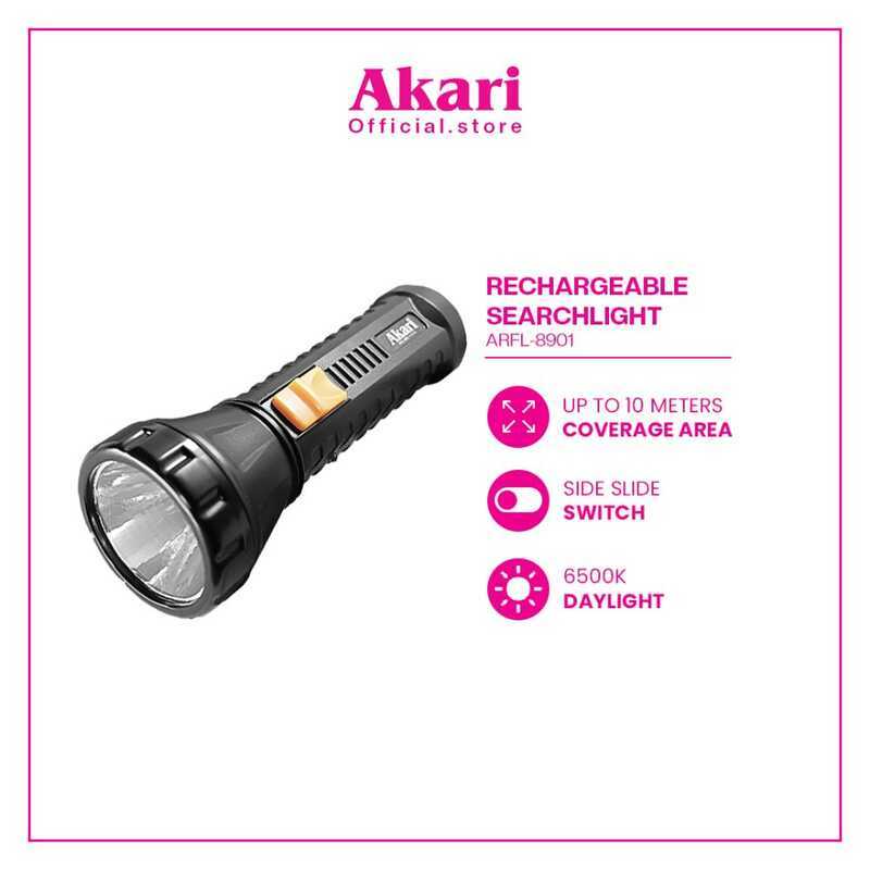 Akari LED Rechargeable Flashlight Arfl-8901 F0b | Shopee Philippines