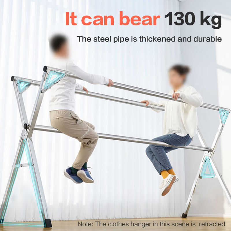 120-240Cm Double Poles Sampayan Stainless Steel Clothes Drying Rack ...