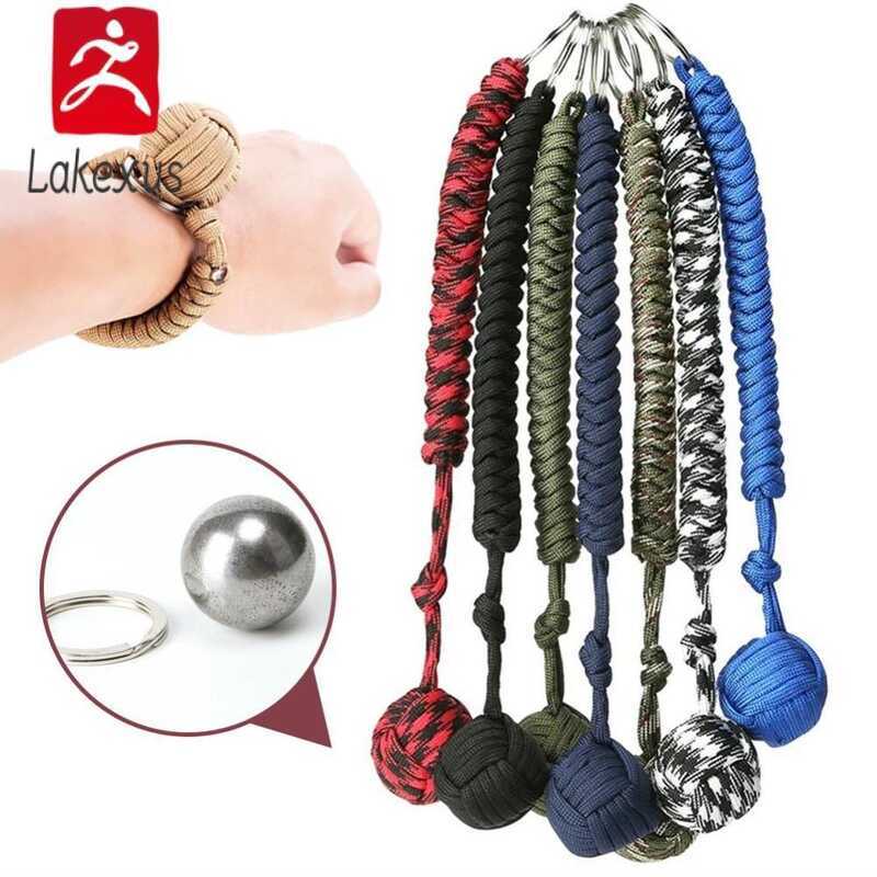 Lakexus Outdoor Monkey Fist Steel Ball For Girl Bearing Safety Protect ...