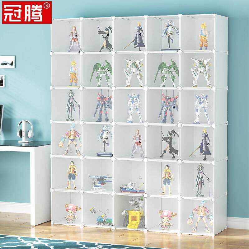 for Figurines, Extra and Tall Dustproof Cabinet, Large Doll Storage ...