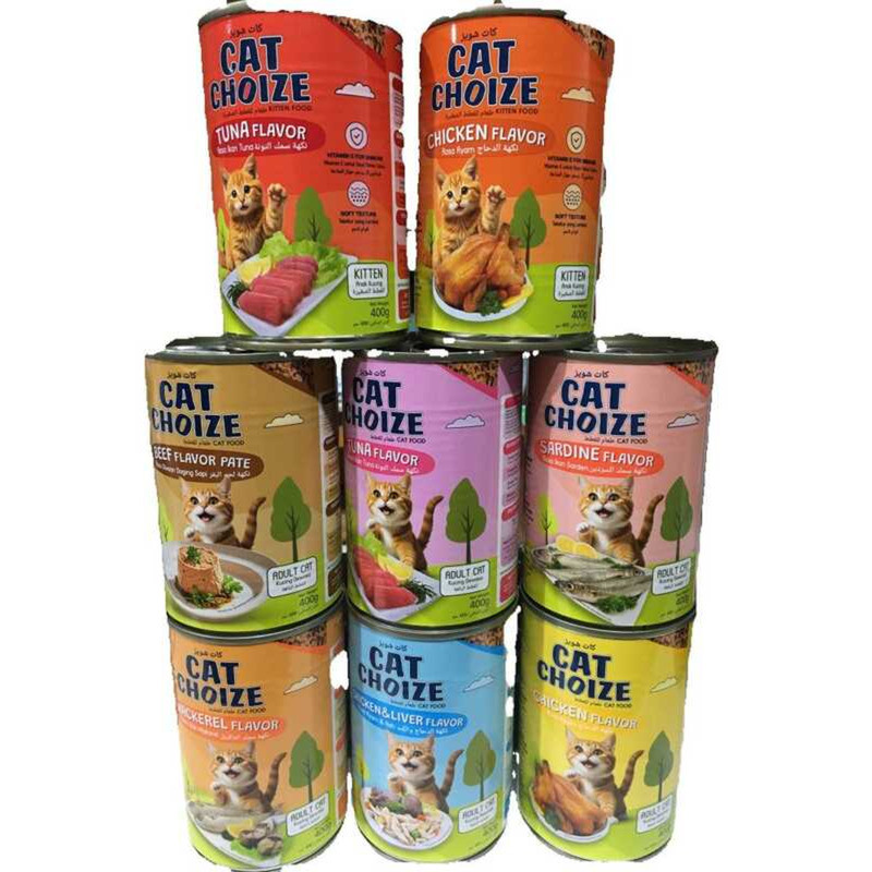 Cats Choize Can Food 400G Kitten Mackerel Beef & Liver Tuna Chicken L ...