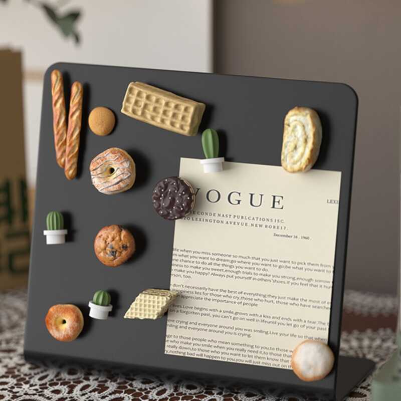 Desktop Message Small Memo Metal Erasable Display Board Magnetic ...