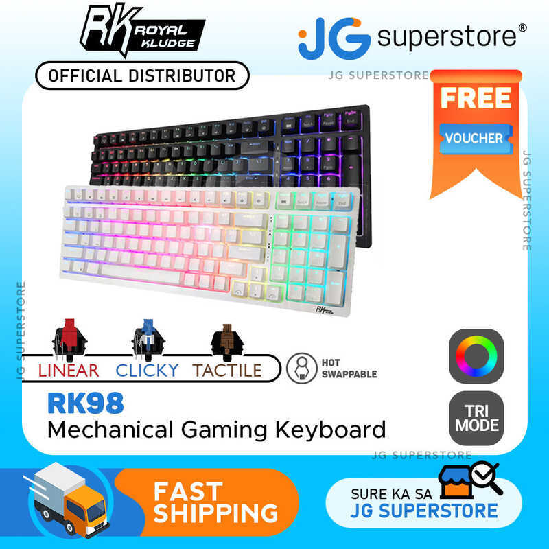 Royal Kludge RK Rk98 RGB 98 Keys Tri-Mode Bluetooth 5.0, Wired And 2 ...