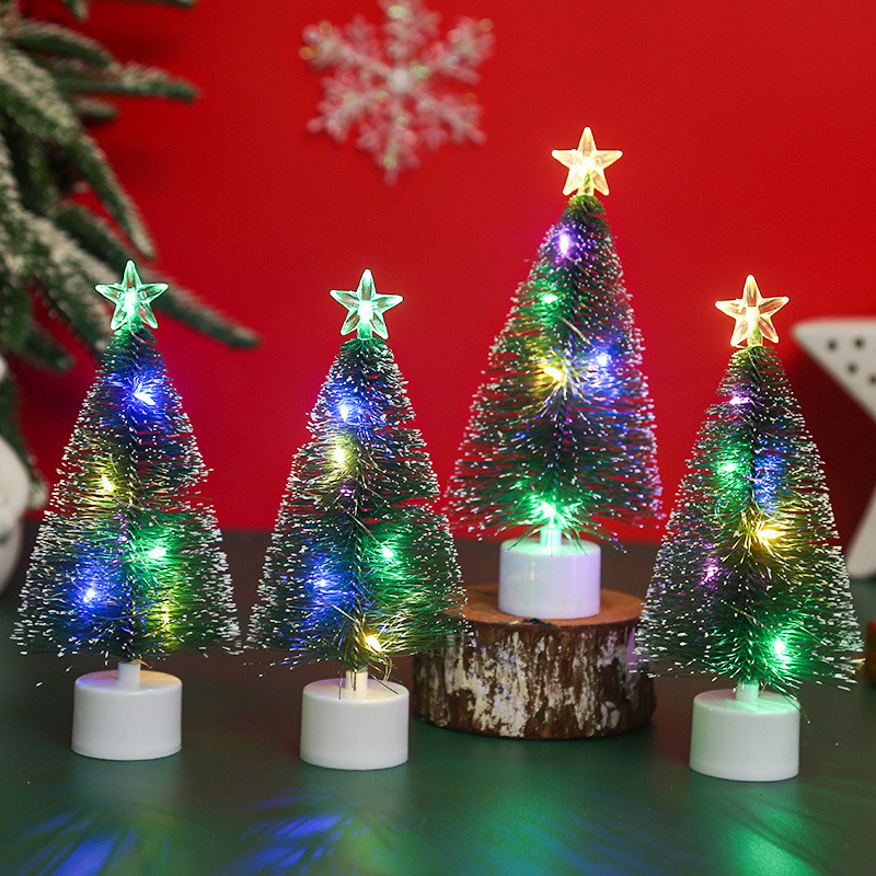 Christmas tree LED Snowflakes Christmas Tree Light/ Small Artificial ...