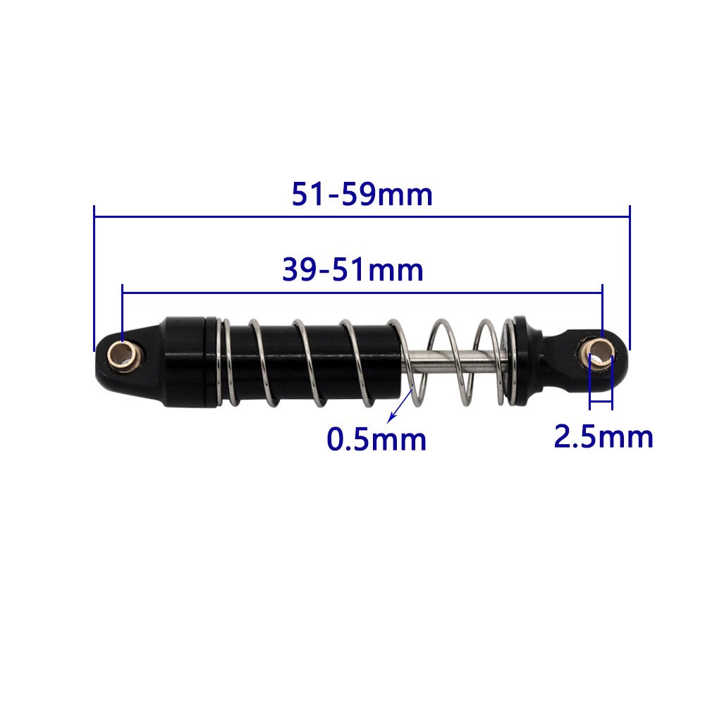 59mm Shocks Absorber Oil Shock Absorber for 1/18 TRX4M TRX-4M RC ...